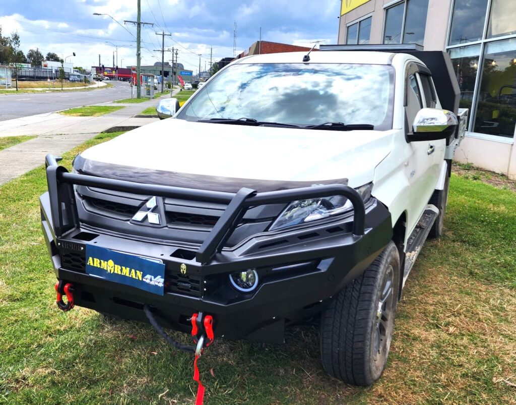 Bushmaster Bull bar for Triton MR – ARMORMAN4X4 – Armorman 4×4