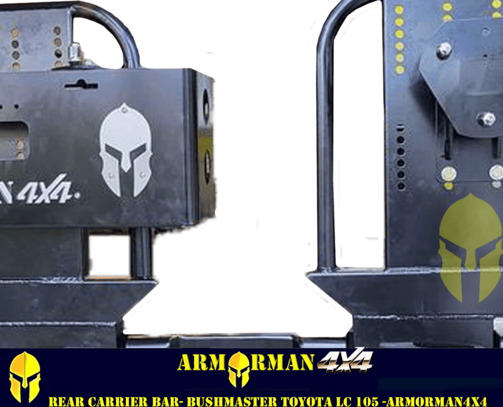 Bushmaster Rear Carrier Bar for LC105 Series: Armorman 4x4