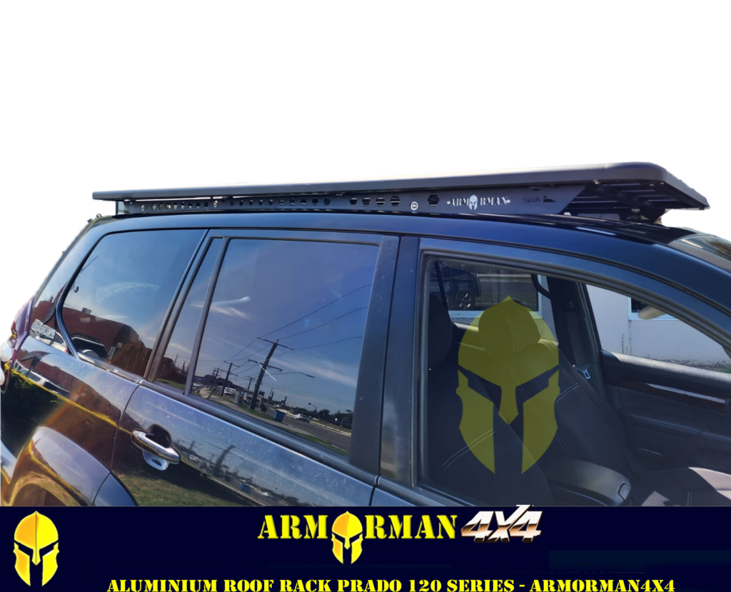 Aluminium roof rack for prado 120 series (2003-2009) -ARMORMAN4X4 ...