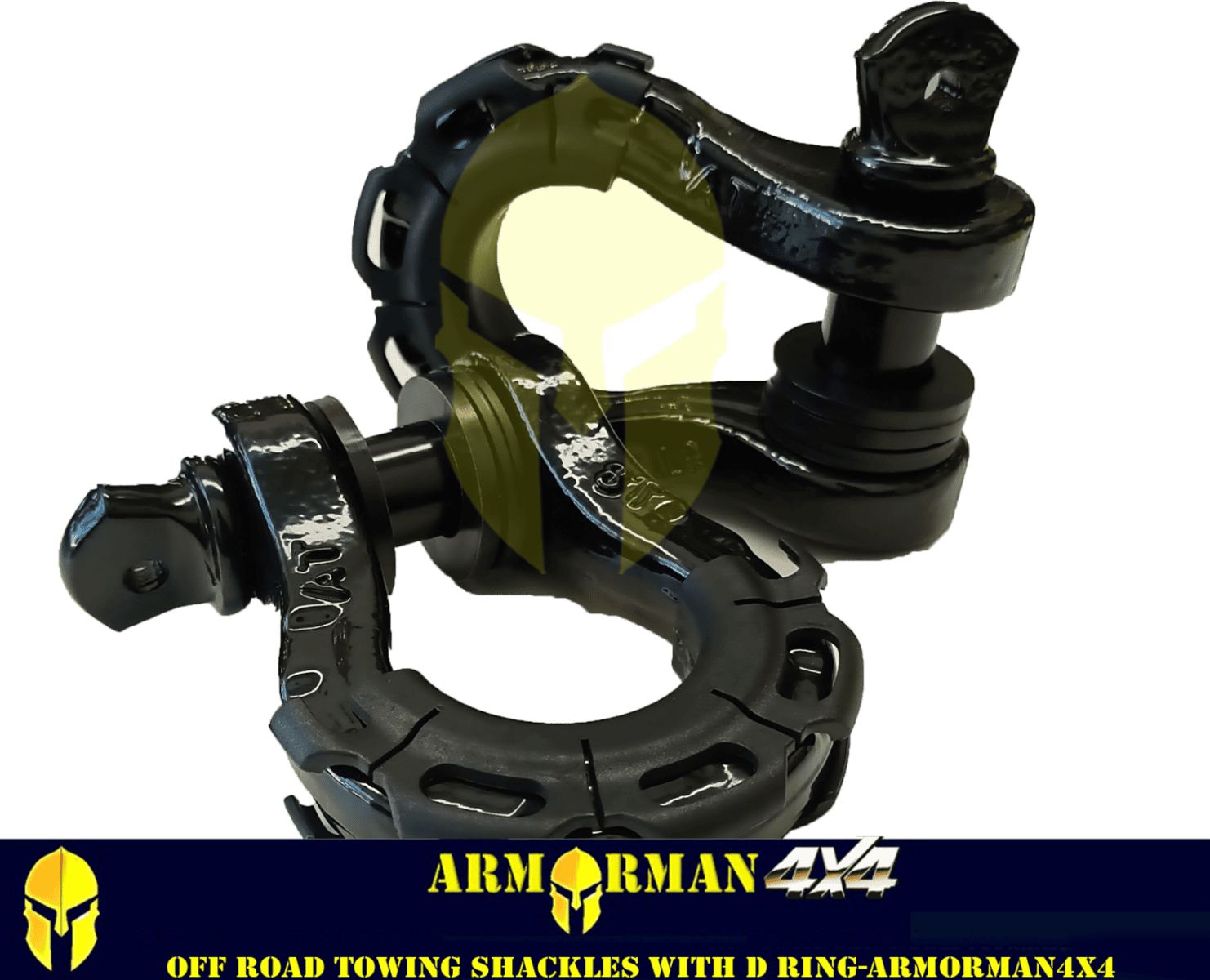 Black shackle with D ring - ARMORMAN4X4 - Armorman 4x4