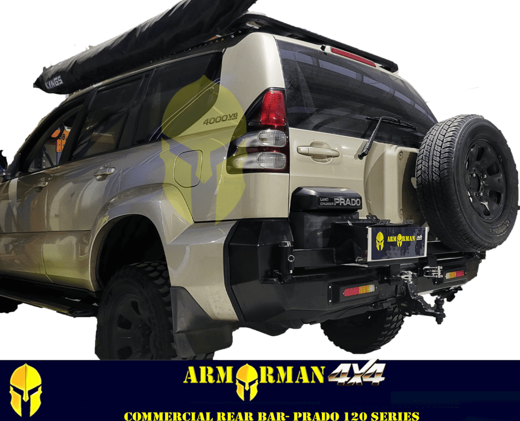 Commercial rear carrier bar-prado 120 series – Armorman 4×4
