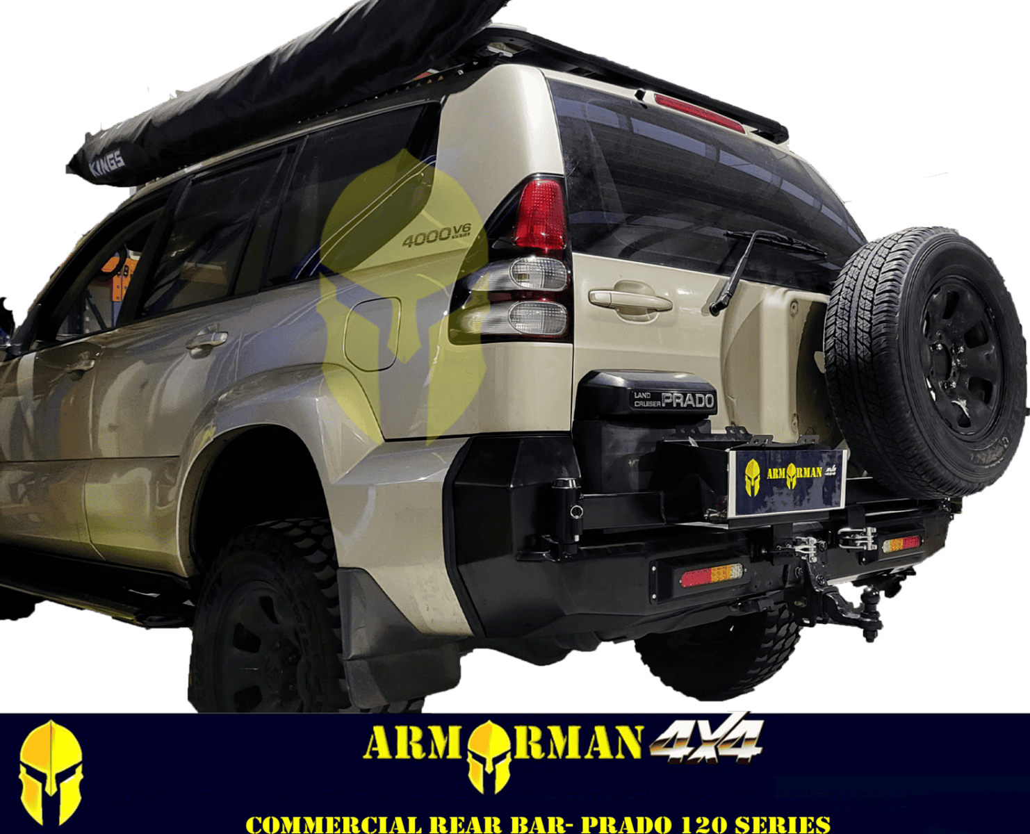 Commercial rear carrier bar-prado 120 series - Armorman 4x4