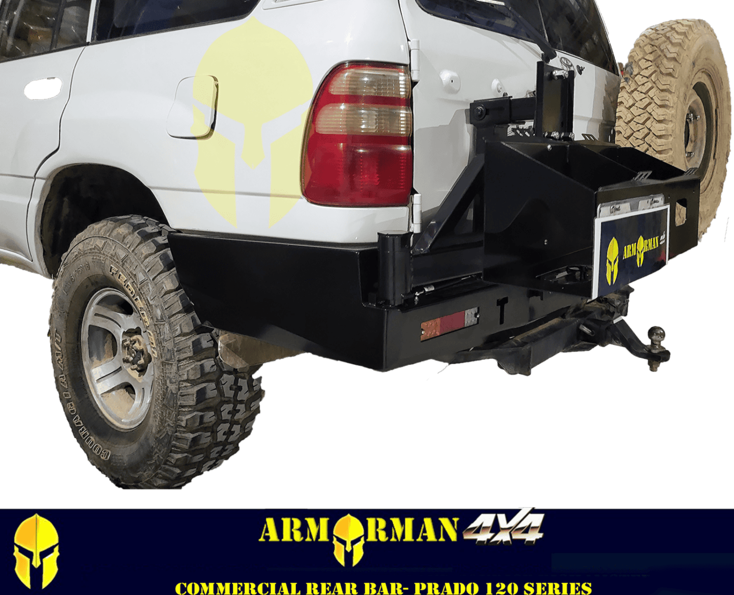 Commercial rear carrier bar-prado 120 series - Armorman 4x4