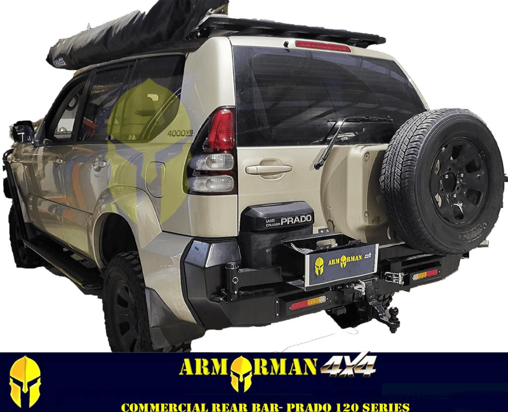 Commercial rear carrier bar-prado 120 series – Armorman 4×4