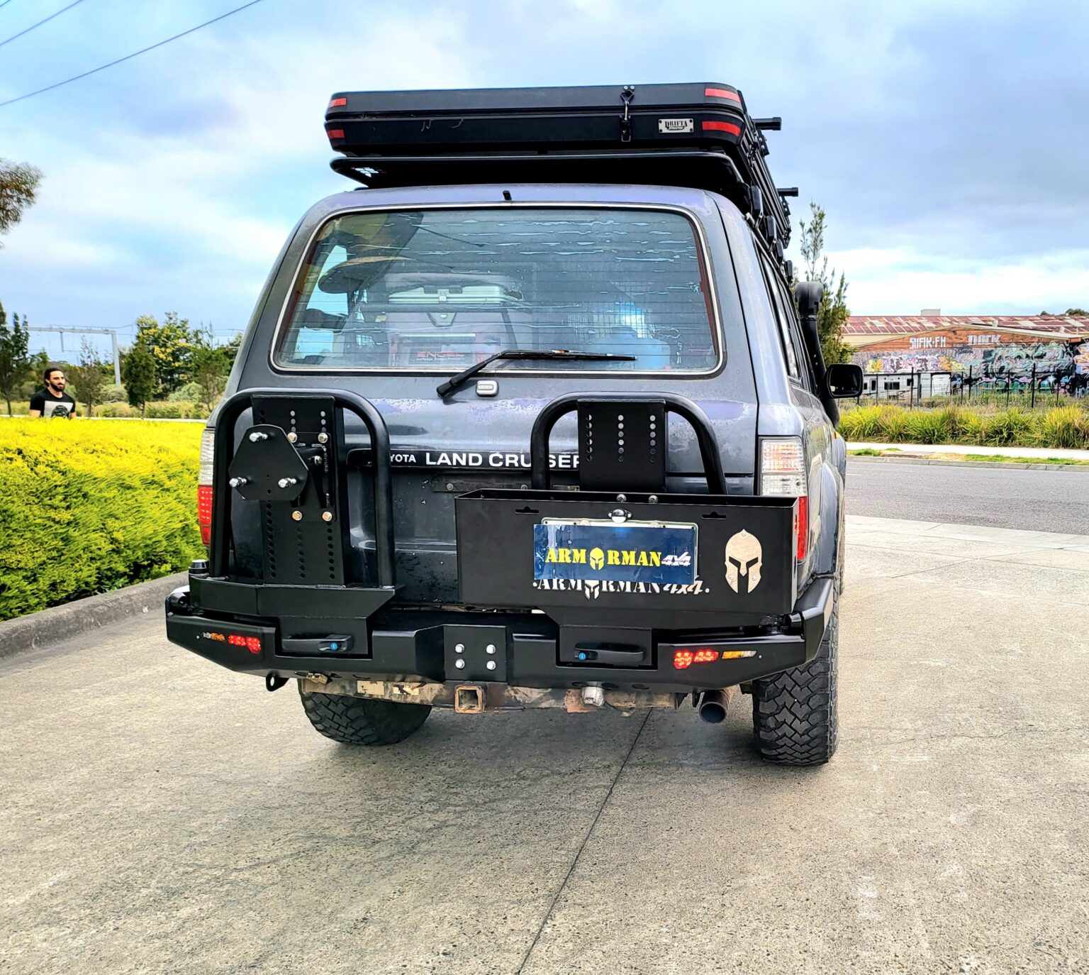 Bushmaster Rear carrier bar LC 80 series – ARMORMAN4X4 – Armorman 4×4