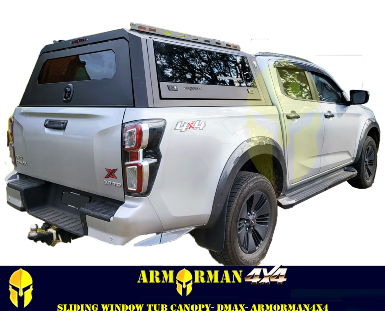 Sliding Side window tub canopy for D-max – ARMORMAN4X4 – Armorman 4×4