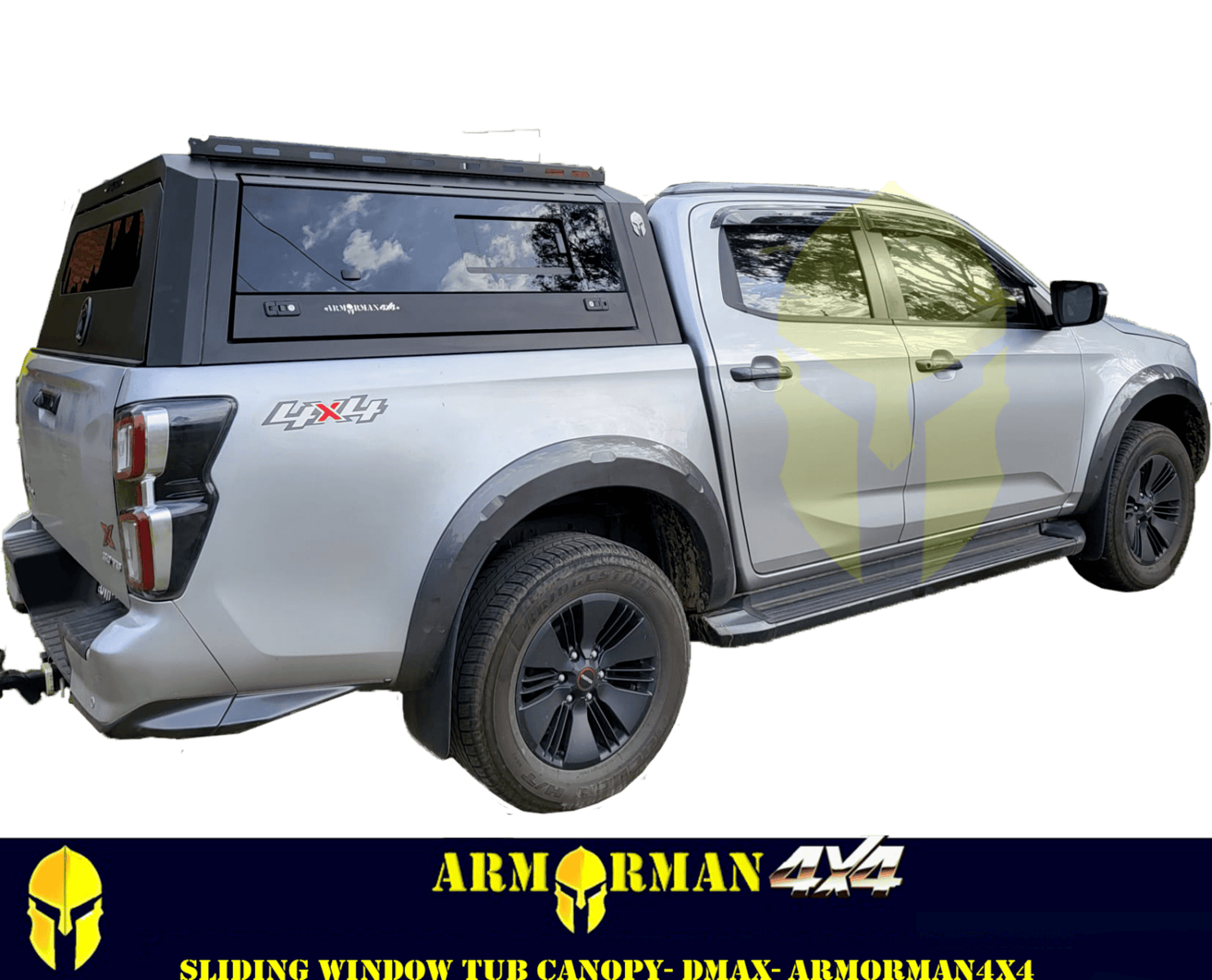 Side glass tub canopy for Dmax - ARMORMAN4X4 - Armorman 4x4