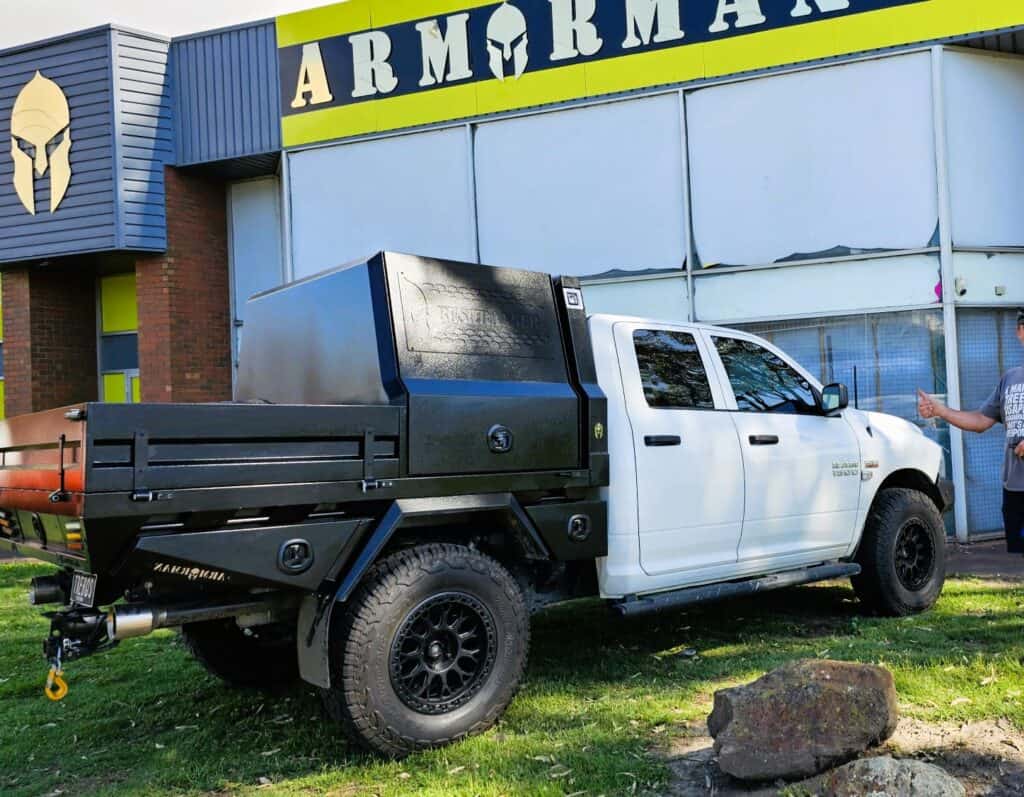 Bushranger combo aluminium TRAY CANOPY COMBO1000 FOR RAM 1500 and ...