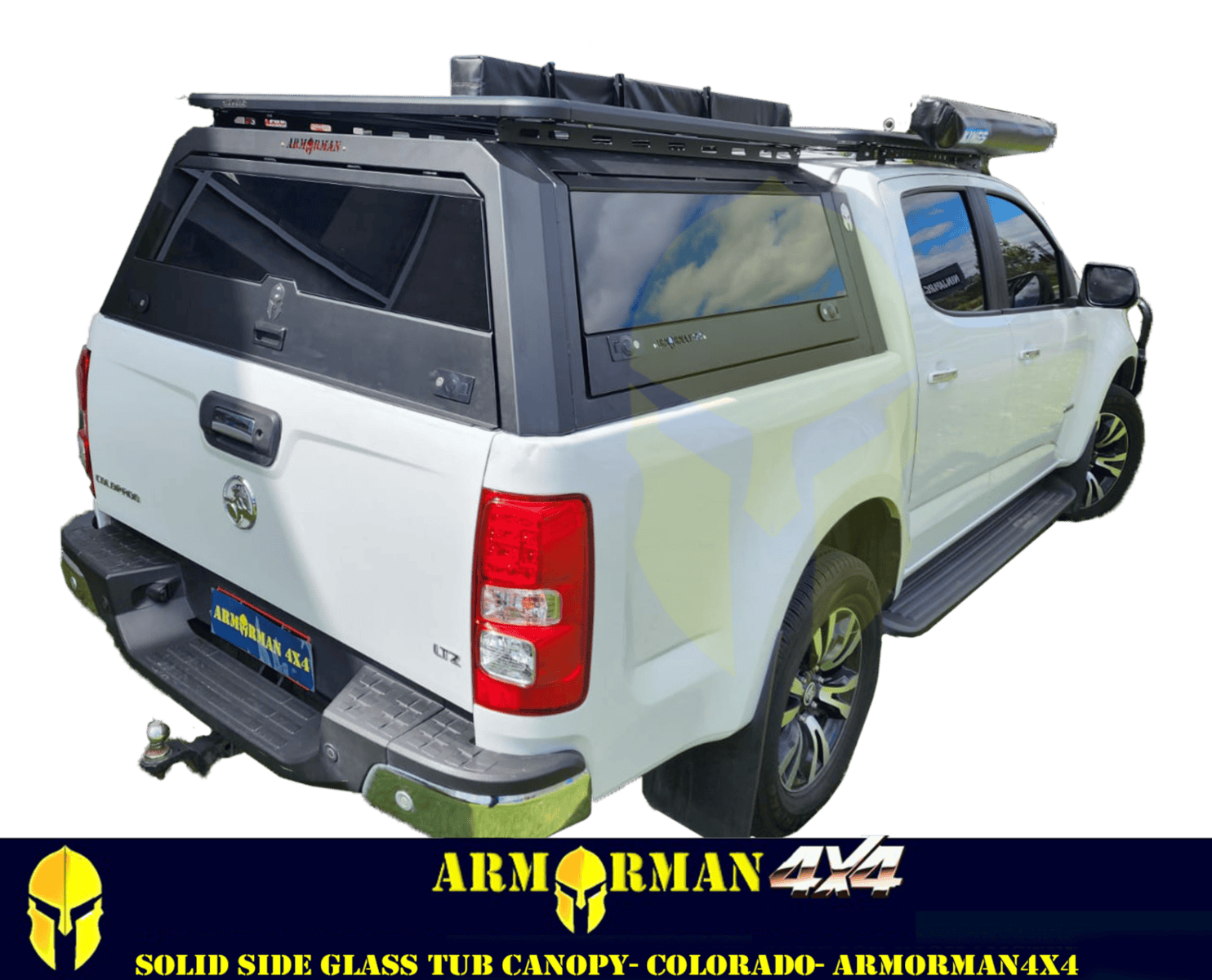 Solid side glass tub canopy for Colorado - ARMORMAN4X4 - Armorman 4x4