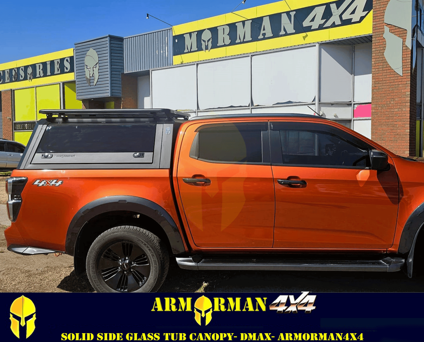 Solid side glass tub canopy for d-max - ARMORMAN4X4 - Armorman 4x4