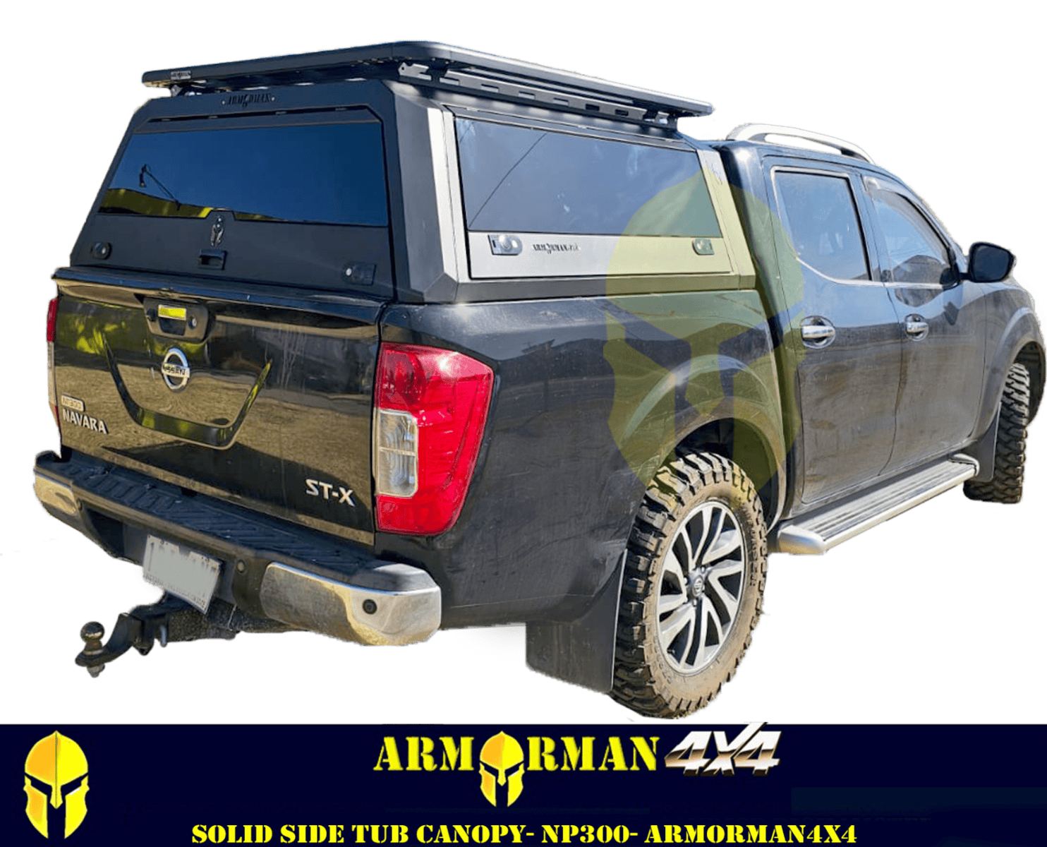 Solid side glass tub canopy for np300- ARMORMAN4X4 - Armorman 4x4