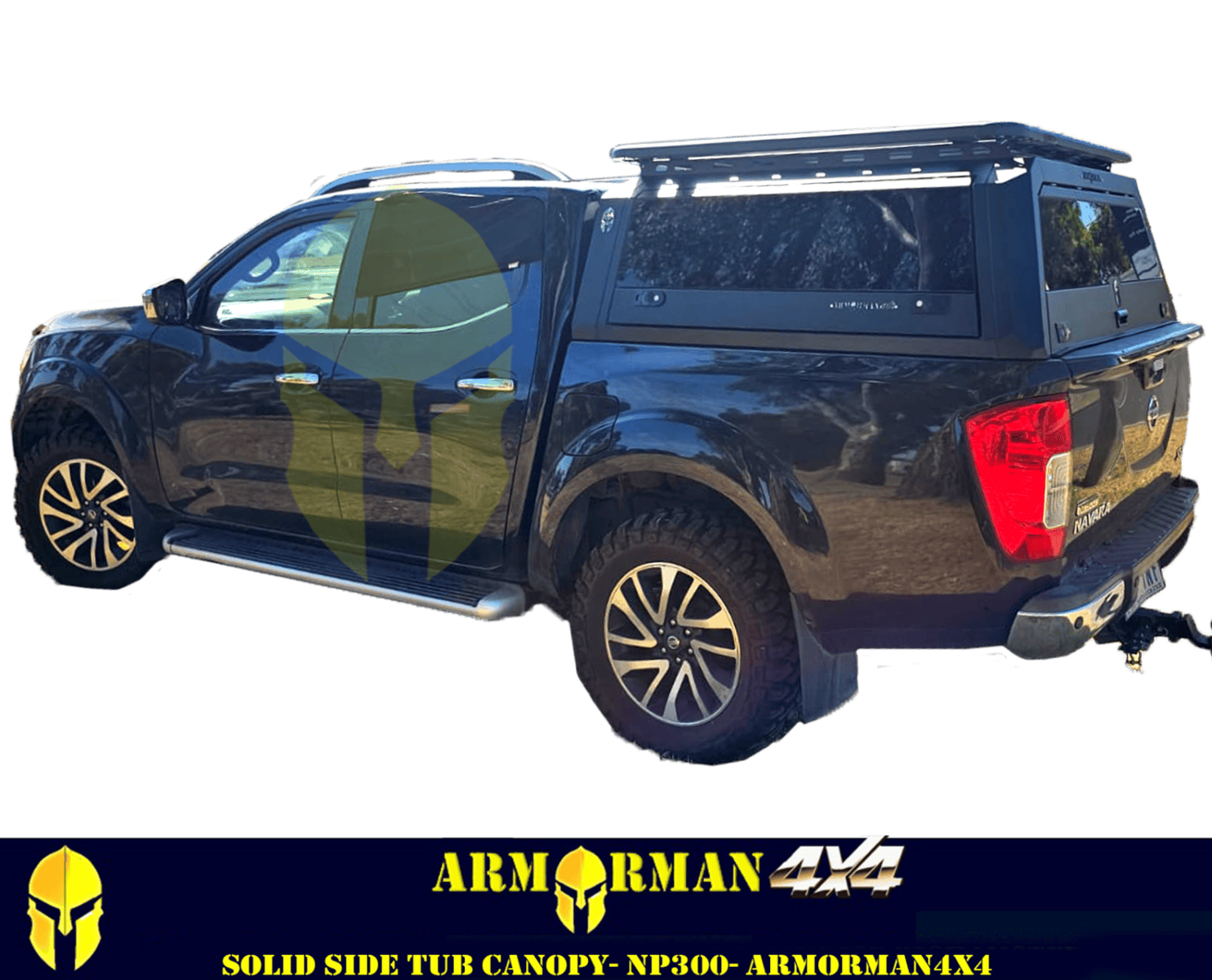 Solid side glass tub canopy for np300 - ARMORMAN4X4 - Armorman 4x4