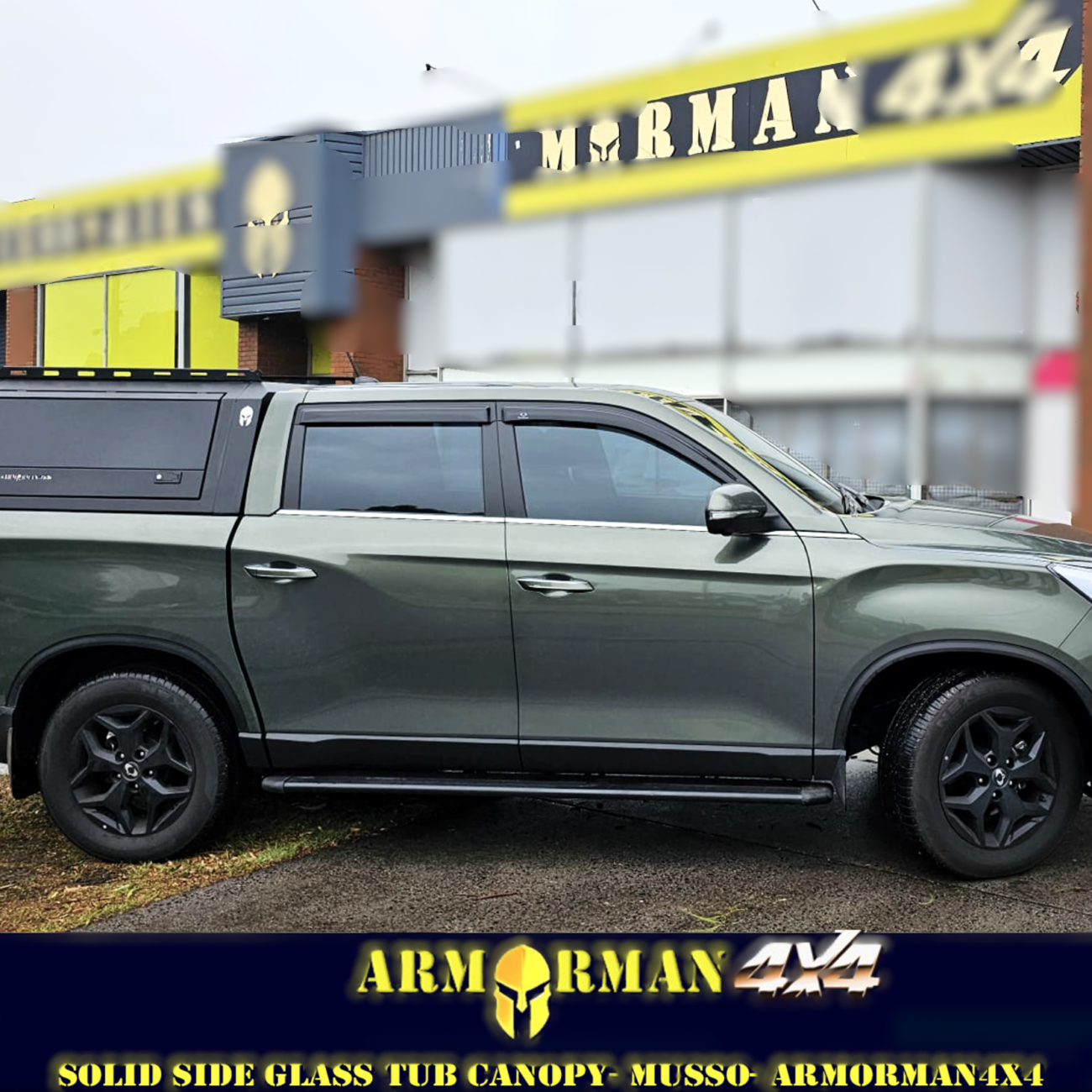 Solid Side Glass Tub Canopy – Armorman 4×4
