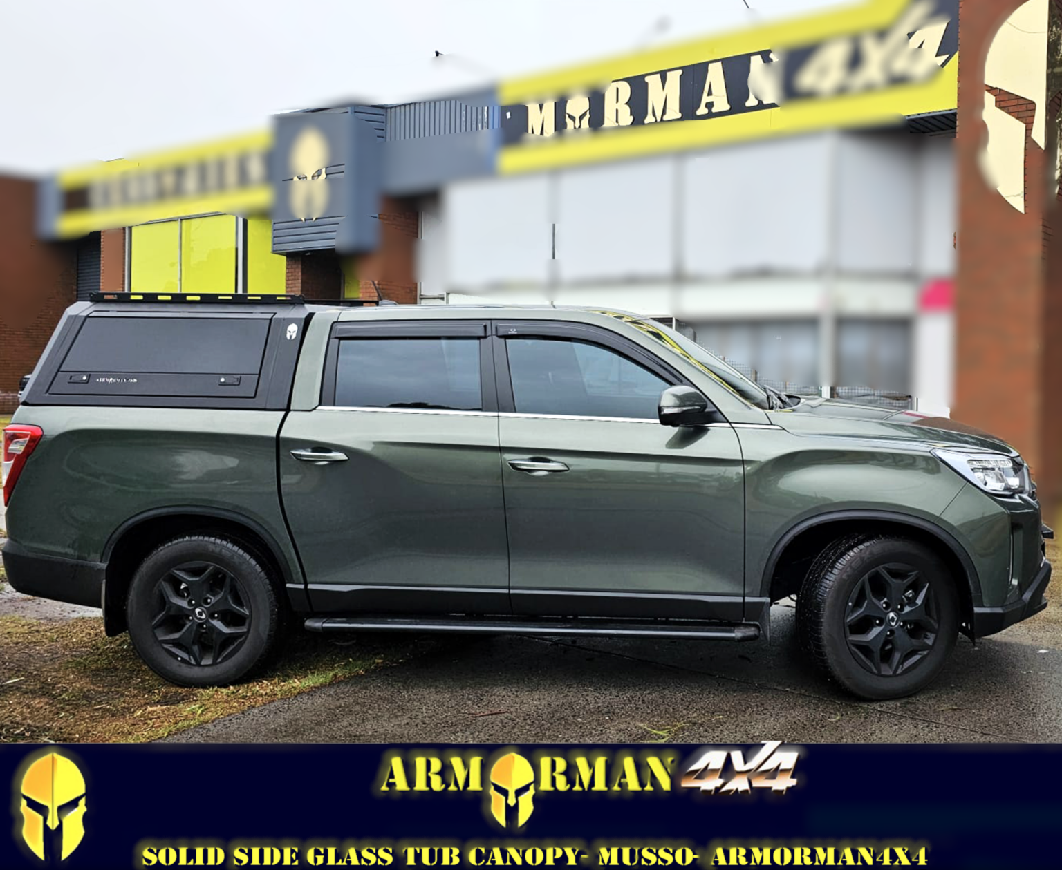 Solid Side Glass Tub Canopy – Armorman 4×4
