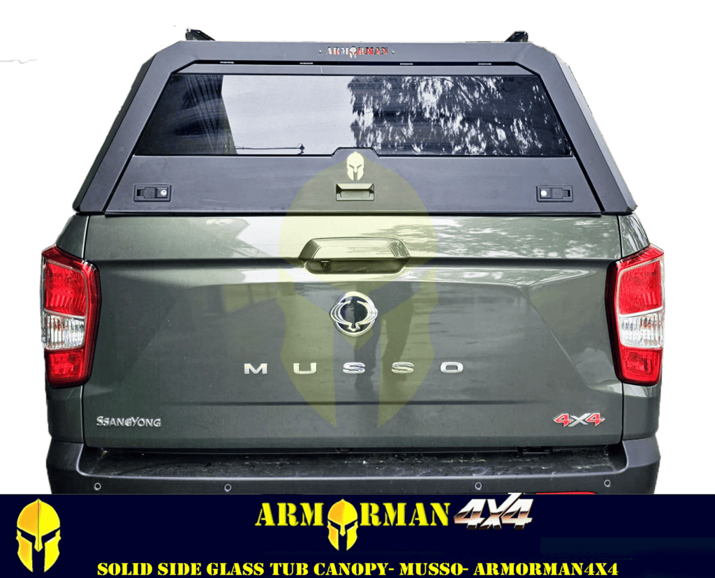 Solid Side Glass Tub Canopy Armorman 4×4