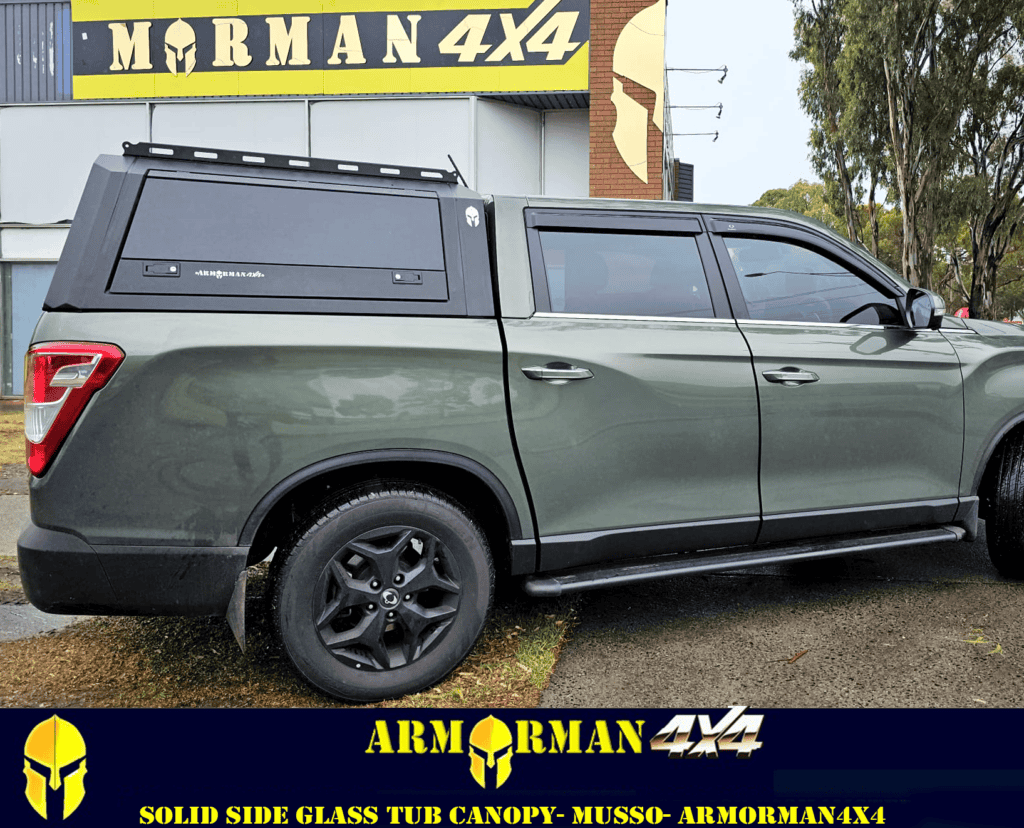 Solid side glass tub canopy for colorado - ARMORMAN4X4 - Armorman 4x4
